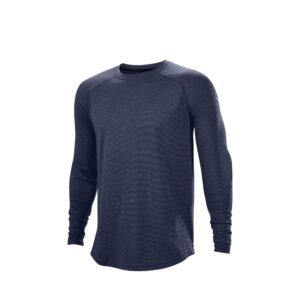 evoshield men's standard pro team training long sleeve, navy, small