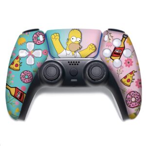 baby cuddle box simpsson custom ps-5 controller wireless compatible with play-station 5 console by bcb controllers | proudly customized in usa with permanent hydro-dip printing (not just a skin)