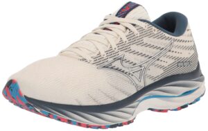 mizuno women's wave rider 26 | neutral running shoe | snow white/silver | us 8