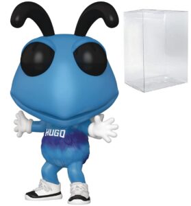 pop nba mascots: charlotte - hugo funko pop! vinyl figure (bundled with compatible pop box protector case), multicolored, 3.75 inches