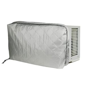 saycker air conditioner cover with drawstring, ac unit covers for inside, window ac unit cover, prevents draft, washable design(size:17x13x3 inch)