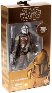 the mandalorian carbonized black action figure wars star (exclusive version)