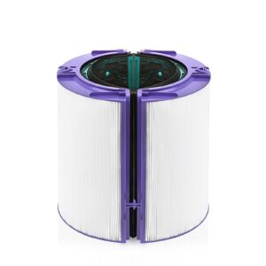 uknesfrod replacement filter for dyson hp04 tp04 dp04 tp05 dp05 air purifiers sealed two stage 360-degree filter system pure cool purifier fan hepa filter & activated carbon filter, purple