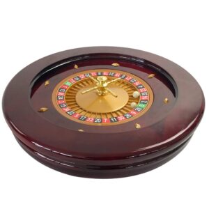 yuanhe deluxe roulette wheel set - 20inch casino grade high glossy roulette game set with 2 balls pills,very smooth spinning action,great for home game night or professional use