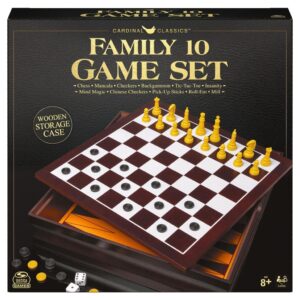 spin master 6061808 family 10 classic games set