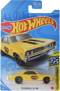 hot wheels '67 chevelle ss 396, [yellow] 183/250 speed graphics 8/10