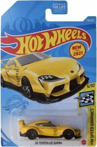 hot wheels '20 toyota gr supra, [yellow] 178/250 speed graphics 5/10