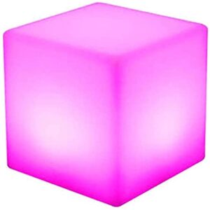 htz summer party creative colorful stools led cube chair light 16-inch cordless seat for adult newcolor home garden decoration/10cm/3.9 inch (color : 10cm/3.9 inch)