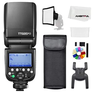 godox tt685iis 1/8000s hss gn speedlite flash ttl tcm efficient conversion function built-in godox 2,4g x system receiver(tt685iis for sony)