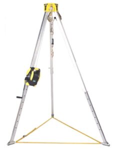 msa workman 8' aluminum complete tripod kit with 65' winch | confine space | fall protection