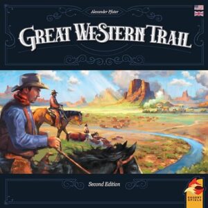 great western trail 2nd edition board game - epic strategy board game for ranchers and adventurers! family game for kids & adults, ages 12+, 1-4 players, 75-150 min playtime made by eggertspiele