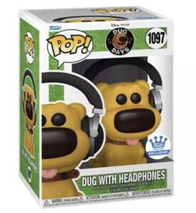 funko dug days pop! disney vinyl figurine dug with headphones 9 cm