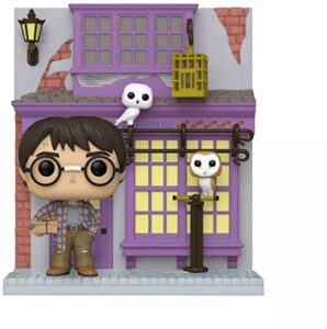 funko pop! deluxe: harry potter diagon alley - eeylops owl emporium with harry