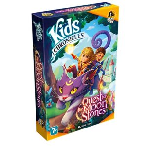 kids chronicles quest for the moon stones board game - a magical adventure for young explorers! cooperative game for kids and adults, ages 7+, 1-4 players, 30-45 min playtime, made by lucky duck games