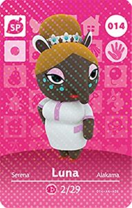 luna- jorden animal crossing happy home designer amiibo card - 014 by jorden