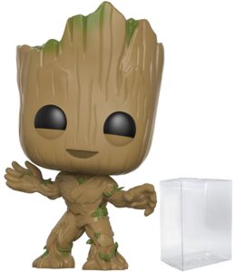 marvel: guardians of the galaxy vol. 2 - toddler groot funko pop! vinyl figure (bundled with compatible pop box protector case), multicolor, 3.75 inches