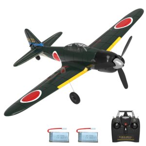 volantexrc rc plane 4-ch rc airplane p51 mustang ready to fly, wwii remote control plane with xpilot stabilization system, one key aerobatic for beginners, adults (761-5 rtf)