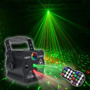 party lights, rgb dj disco stage projection light with remote control/sound activated, mini portable strobe light led indoor dj lights for christmas halloween decorations karaoke ktv bar