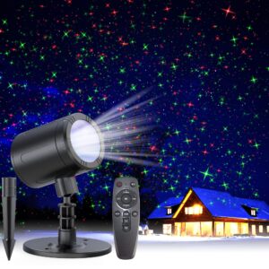 iforsoo waterproof led christmas snowflake projector lights outdoor