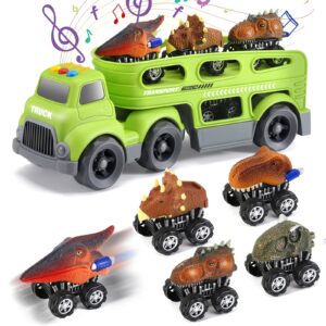 pull back dinosaur cars toys