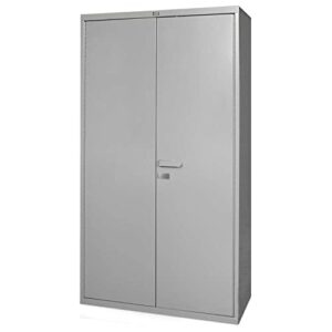 global industrial all-welded heavy duty storage cabinet, 16 gauge, 36"wx18"dx60"h, gray