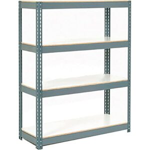 global industrial extra heavy duty shelving 48wx18dx84h 7 shelves 1500 lbs. cap. per shelf gry