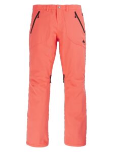 burton women's vida 2l pants, tetra orange, medium