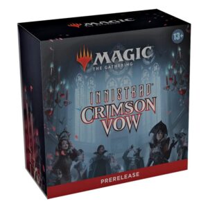 card game magic: the gathering prerelease kit: mtg innistrad crimson vow - 6 packs, promos, dice