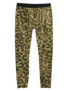 burton men's standard lightweight x base layer pants, felidae, medium