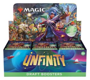 wizards of the coast magic: the gathering unfinity draft booster box | 36 packs + box topper (505 magic cards)