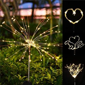 christmas lights,solar led lights, outdoor lawn fireworks lighting, waterproof fairy lights, suitable for home garden christmas decor, 120leds 40strings