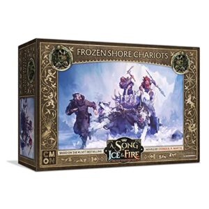 cmon a song of ice and fire tabletop miniatures frozen shore chariots unit box | strategy game for teens and adults | ages 14+ | 2+ players | average playtime 45-60 minutes | made