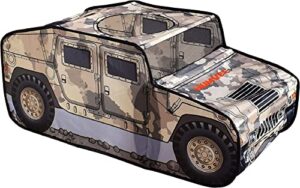 sunny days entertainment humvee pop up tent - children's camo pop up playhouse | camouflaged military toy for kids