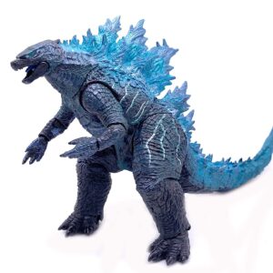 fulonngco toys- action figure - dinosaur toy monster king action figure statue model toy decoration head-to-tail 12 '' (blue)