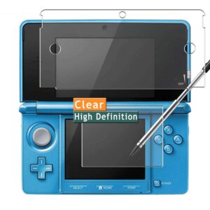 vaxson 4-pack screen protector, compatible with nintendo 3ds tpu film protectors sticker [ not tempered glass ]