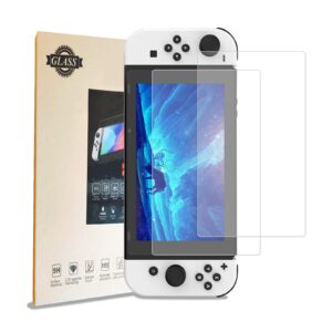 2 pcs screen protectors (anit blue,oled ver.) for nintendo switch oled,nintendo switch accessories,nintendo switch oled accessories,nintendo switch oled screen protector,switch oled screen protector