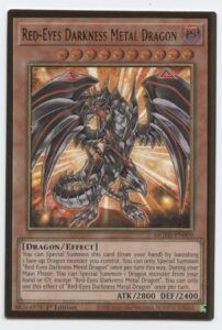 red-eyes darkness metal dragon - mged-en009 - premium gold rare - 1st edition