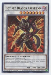 hot red dragon archfiend - mged-en067 - rare - 1st edition