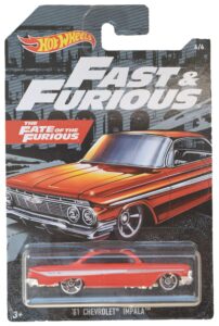 hot wheels '61 chevrolet impala - fast & furious 6/6 [red]