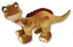 little foot tan brown dinosaur land before time plush soft stuffed animal 11.5"