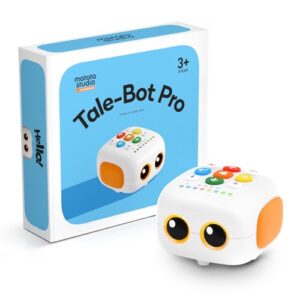 matatalab talebot pro coding robot kit for kids ages 3-5, educational learning toys, stem interactive robotics, screen-free toys for toddlers to learn early programming to homeschool & classroom pre-k