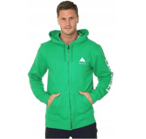 burton standard elite full-zip hoodie, clover green, medium