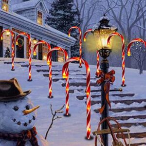 christmas candy cane lights,christmas candy cane lights， battery power light string， outdoor warm led home garden ground plug crutch， new year christmas decor