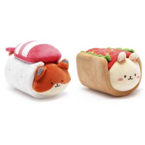 anirollz 6" plush 2pcs bundle : foxiroll & bunniroll