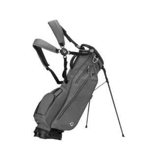 taylormade 2022 vessel lite lux premium stand bag, gray