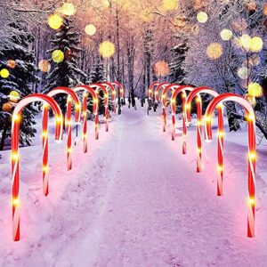 christmas candy cane lights,christmas decoration， waterproof solar powered garden light， 5pcs lamp christmas lawn candy cane string lights， home for outdoor garden decor