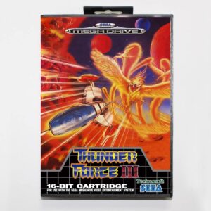 thunderforce3 16 bit sega md game card with retail box for sega mega drive for genesis