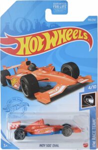 hot wheels indy 500 oval - race team 4/10 [orange/blue] 195/250