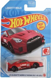 hot wheels lb-silhouette works gt nissan 35gt-rr ver.2 - jimports 8/10 red 204/250