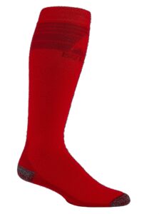 burton men's standard midweight emblem socks, tomato, large